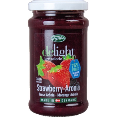 Geleia Importada Premium Light Morango e Arônia Fynbo Baixo Açucar ...