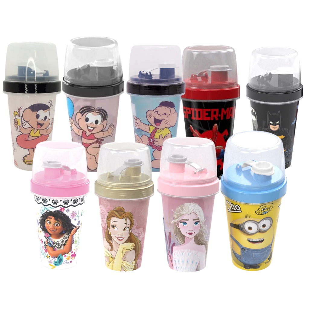 Mini Shakeira Infantil 320ml, Homem Aranha, Batman E Minions | Shopee ...