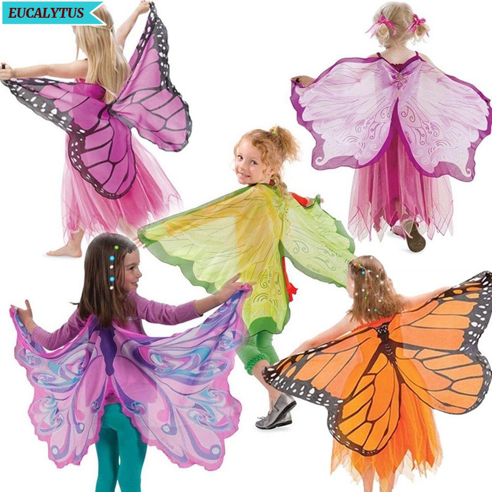 EUCALYTUS Cabo Das Asas De Borboleta , Cosplay Elf Angel Wings Cloak ...