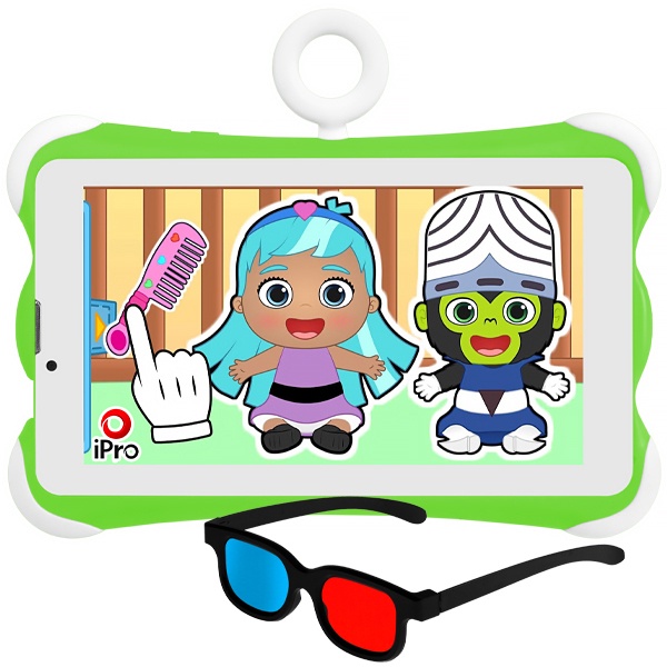 Tablet Ipro SPEED-6 Kids 4G/Wi-Fi 32GB/2GB Ram de 7 2MP/2MP - Verde ...