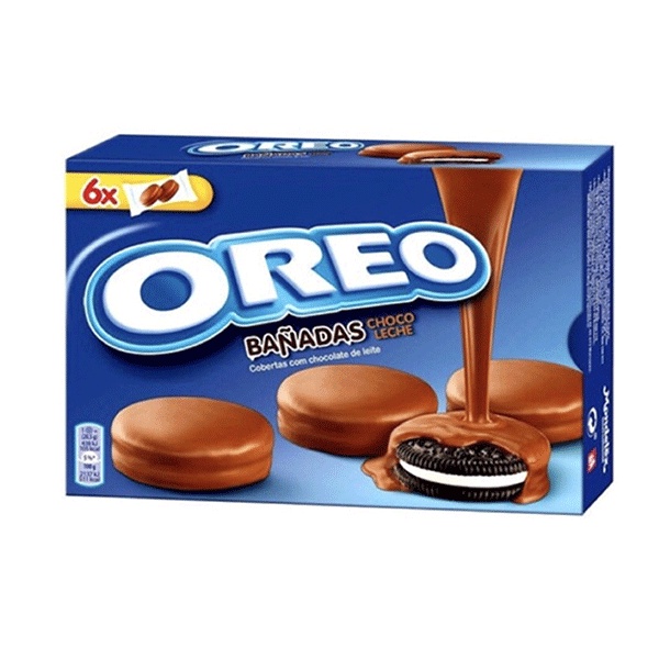 Biscoito Oreo Coberto c/ Chocolate Ao Leite Bañadas 246g | Shopee Brasil