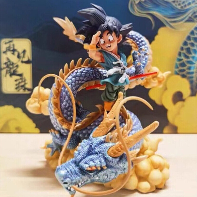 2023 Bola De Dragão Super Saiya Dragon Goodbye Goku Sentado Na Estátua ...