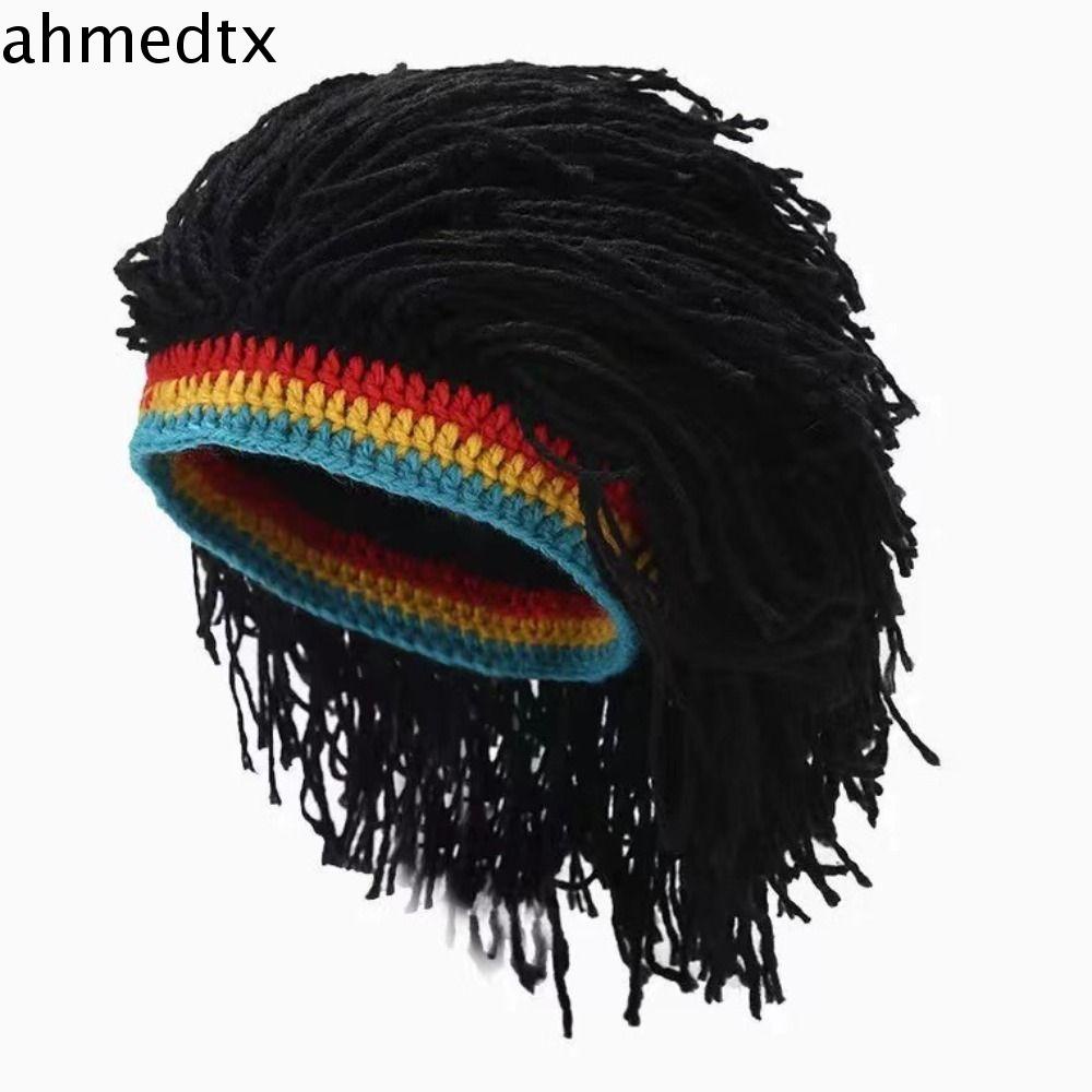 AHMEDTXB Reggae Dreadlocks Peruca Balaclava Cabelo Sintético Unissex ...