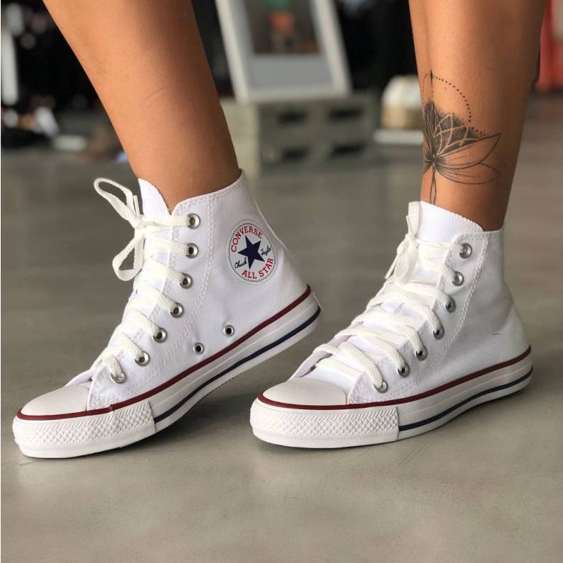 All Star Botinha cano alto branco | Shopee Brasil