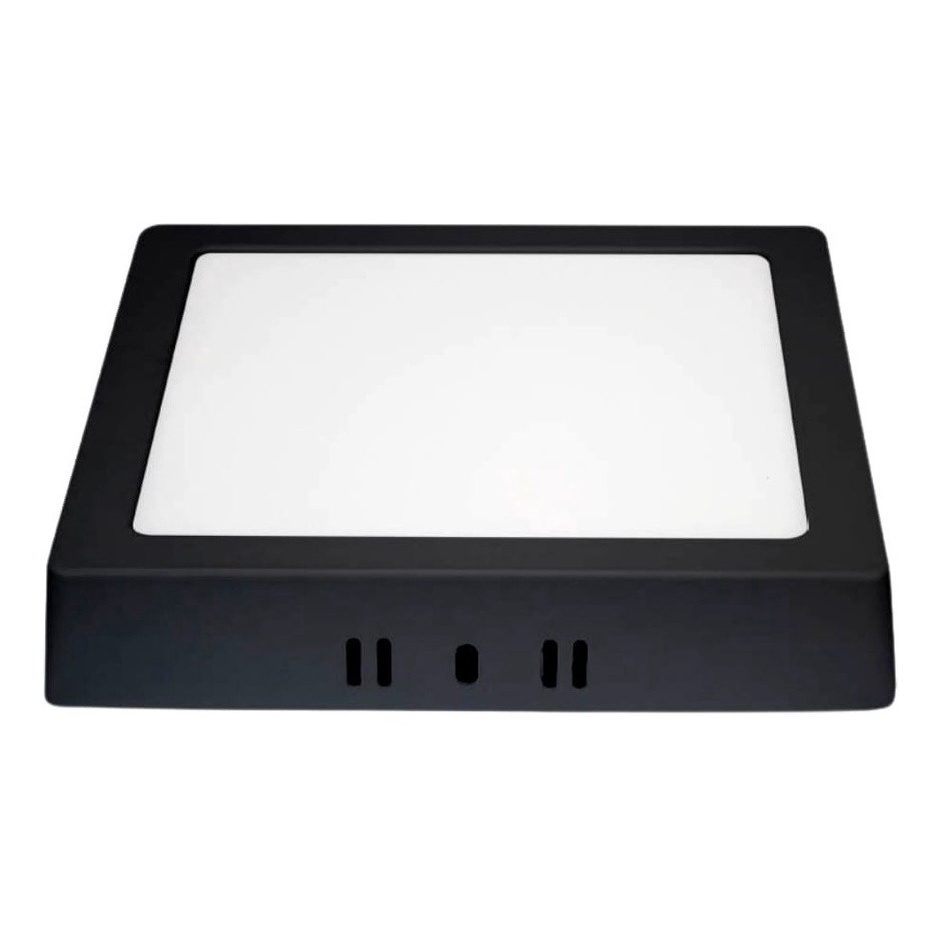 PAINEL BACKLIGHT ECOLED QUADRADO SOBREPOR 24W 6500K PRETO BIVOLT | Shopee Brasil