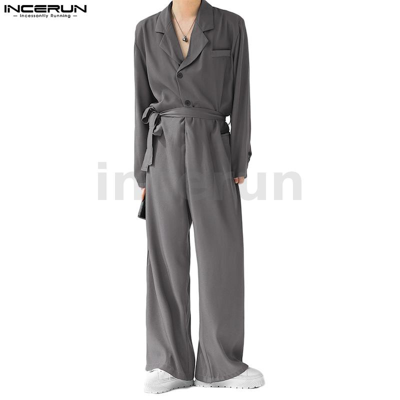 INCERUN Homens Coreano Moda Alta Qualidade Terno Gola Pequeno Design ...