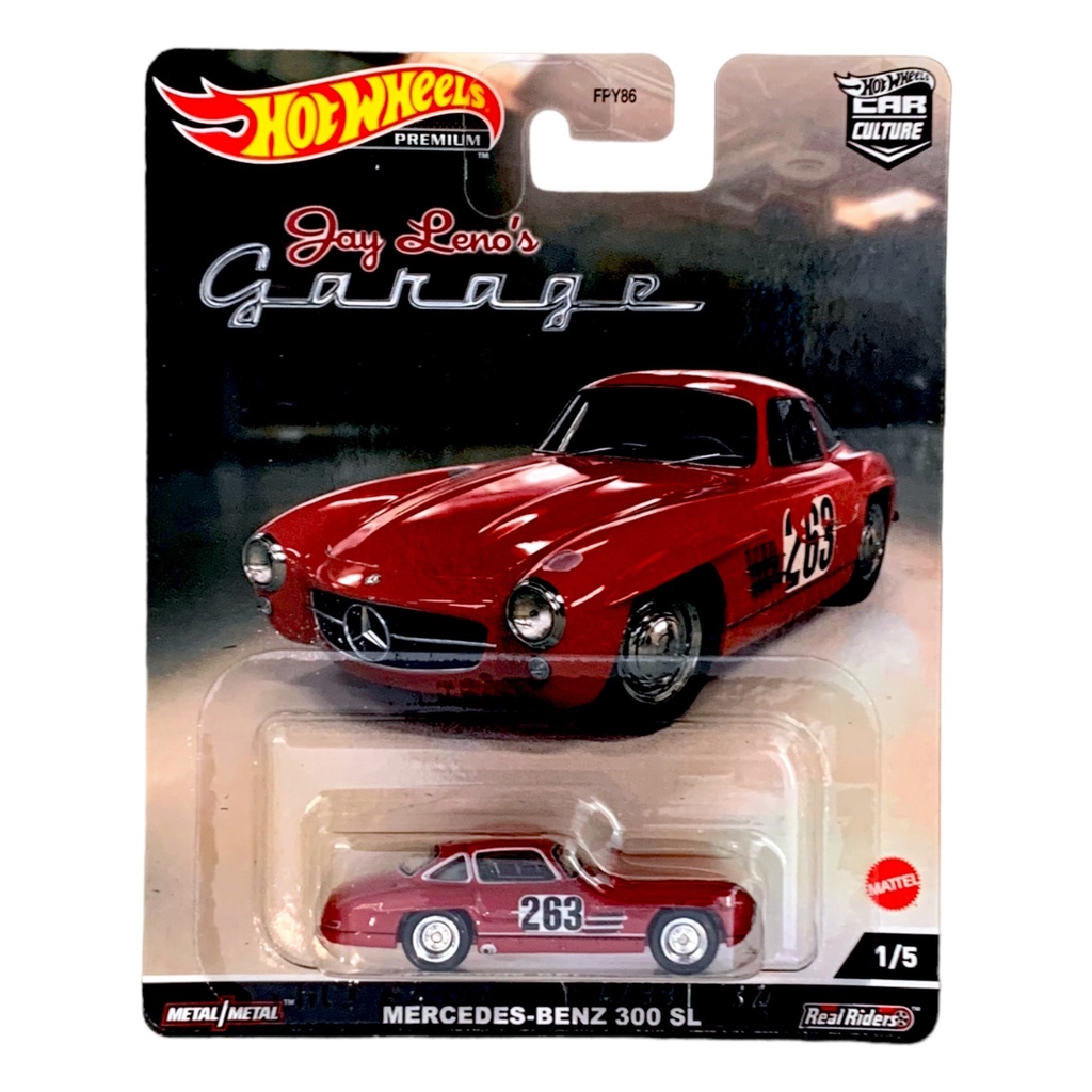 Miniatura Carro Hot Wheels Premium Car Culture Mercedes-Benz 300 SL - JAY LENO'S GARAGE 1/5 ...