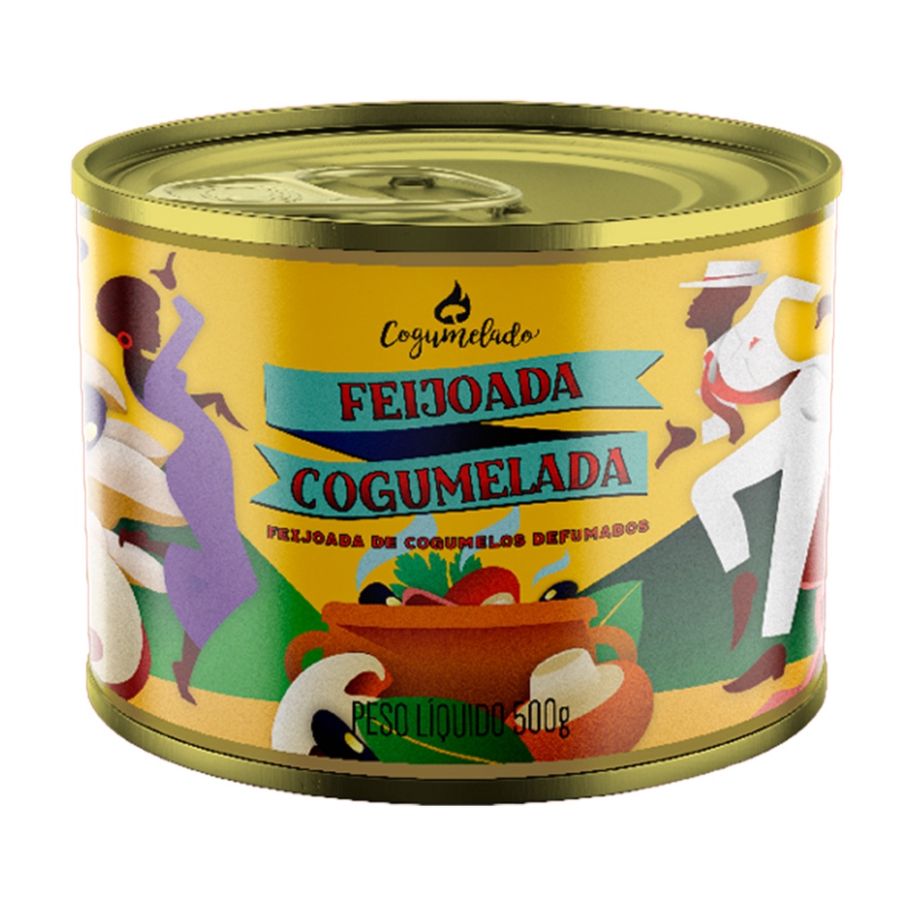 Feijoada Pronta Vagana de Cogumelos Defumados 500g Lata | Shopee Brasil