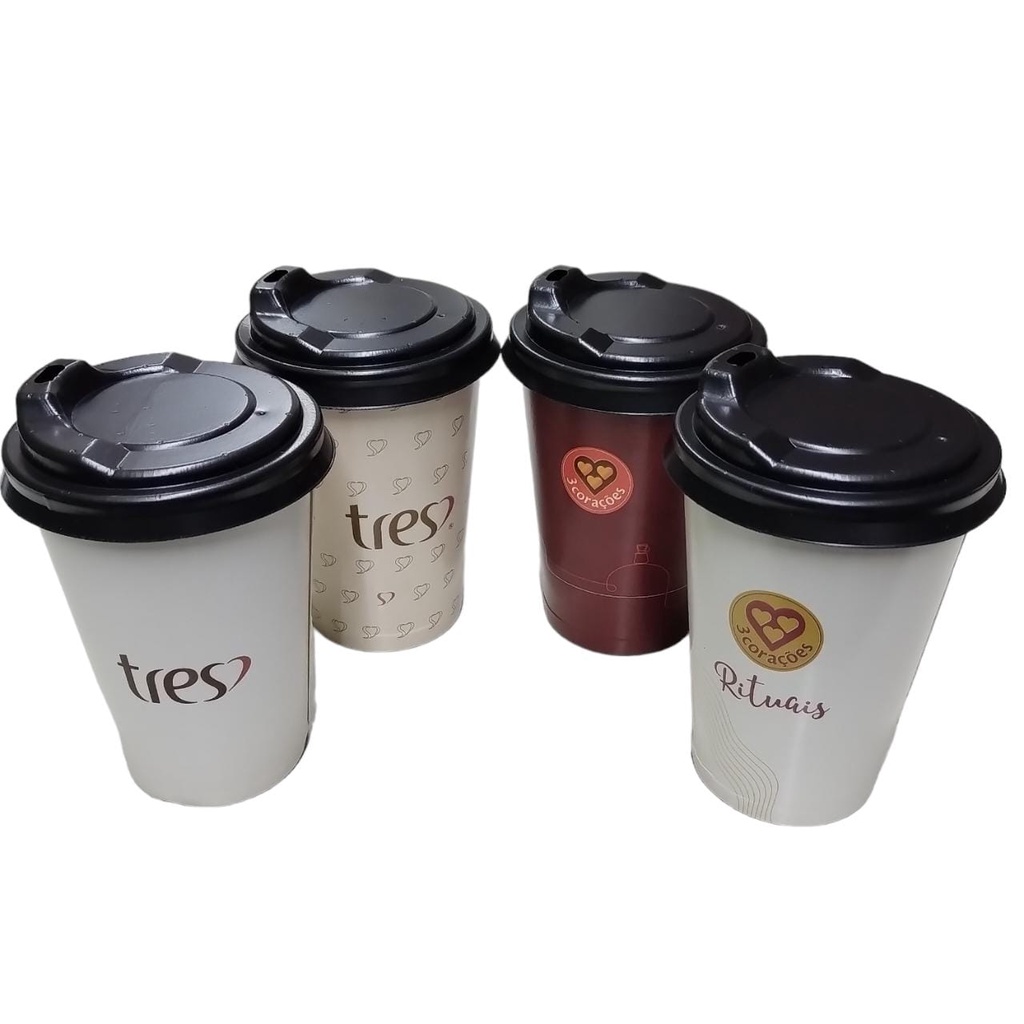 Copinho de Café C/Tampa Três Corações 24und 180ml | Shopee Brasil