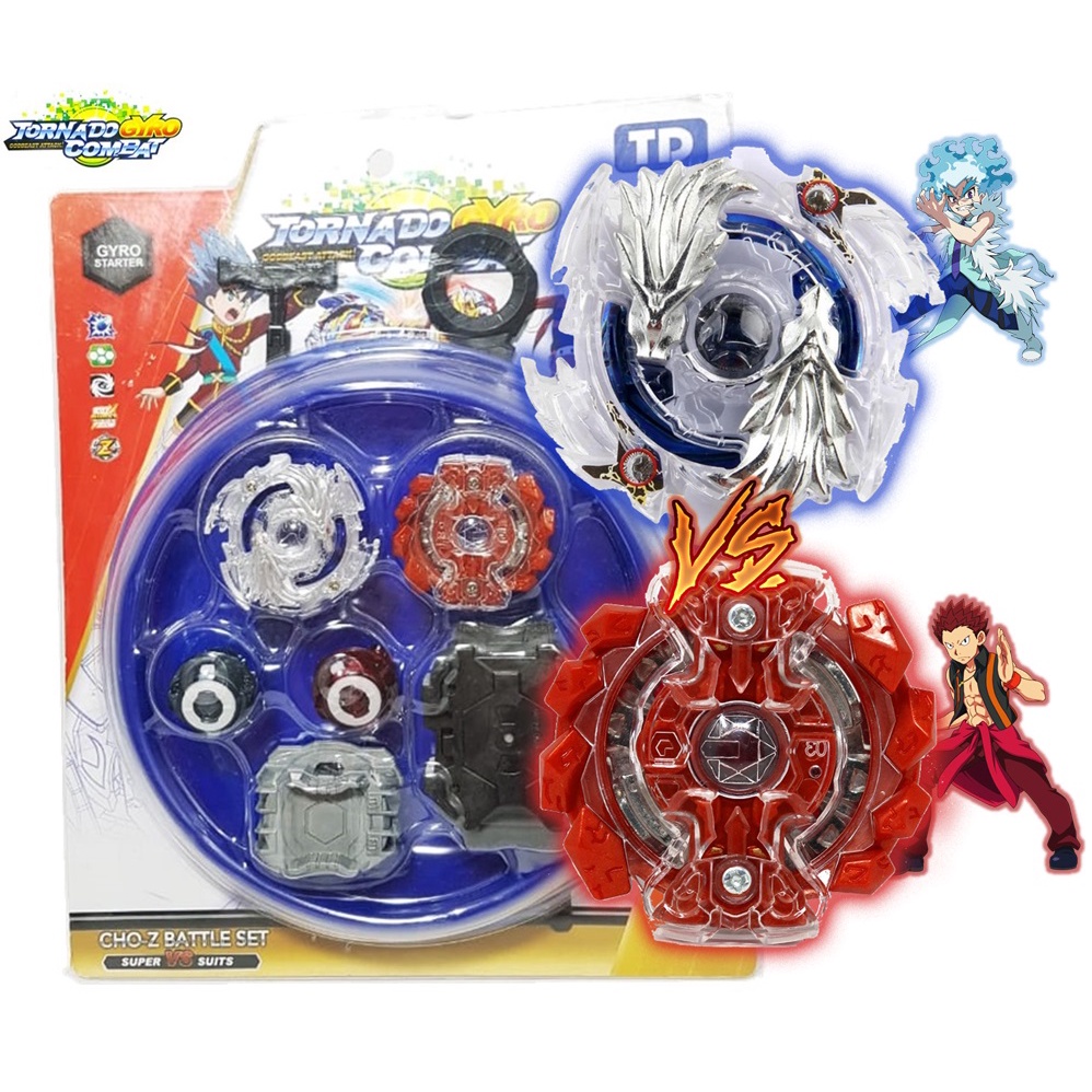 Kit 2 Beyblade Burst Luinor Vs Gaianon + 4 Lançadores Ganhe Arena ...