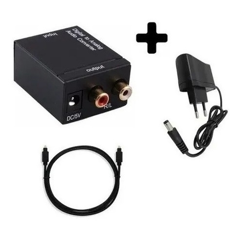 Conversor Óptico Digital P/ Analógico Rca C/ Cabo Optico - Desconto no ...
