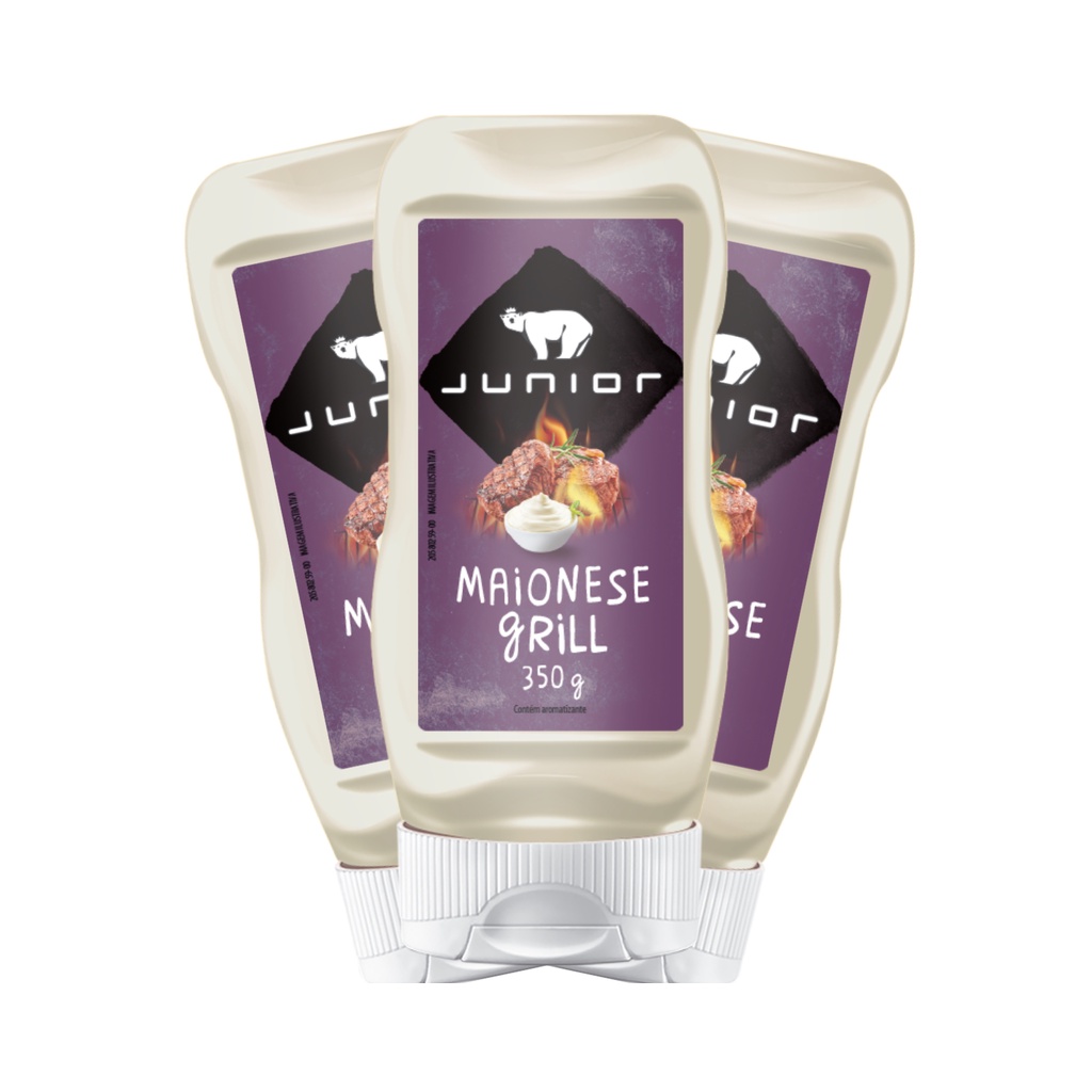 Maionese Grill Junior Defumada Cremosa 350g - Mesma Usada Nos Fast ...