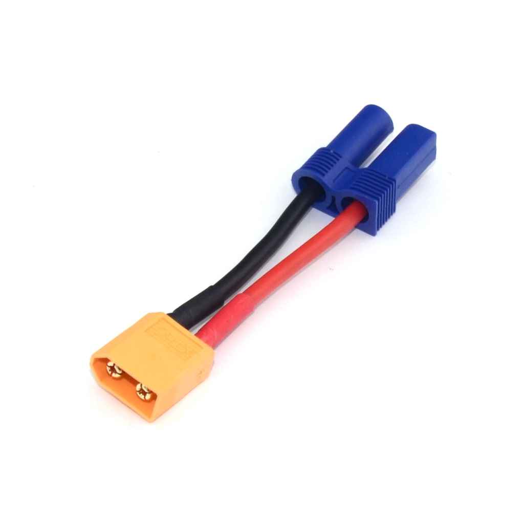 XT60 Macho Para Fêmea EC5 Conector Adaptador/w Fio Helicóptero RC Bateria De Lítio Recarregável ...