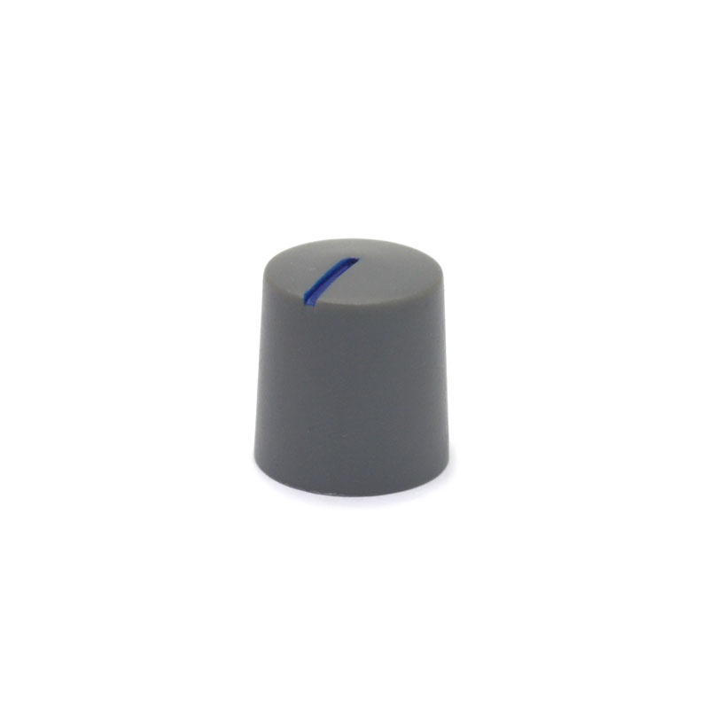 Knob Rotativo Liso CT sem Parafuso - Cinza/Azul - 5212 - Faz a Boa!