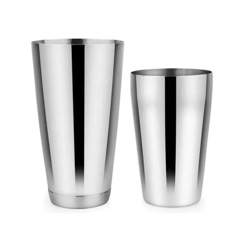 Coqueteleira Inox Tipo Boston Copo 820 Ml E Tampa 530 Ml | Shopee Brasil
