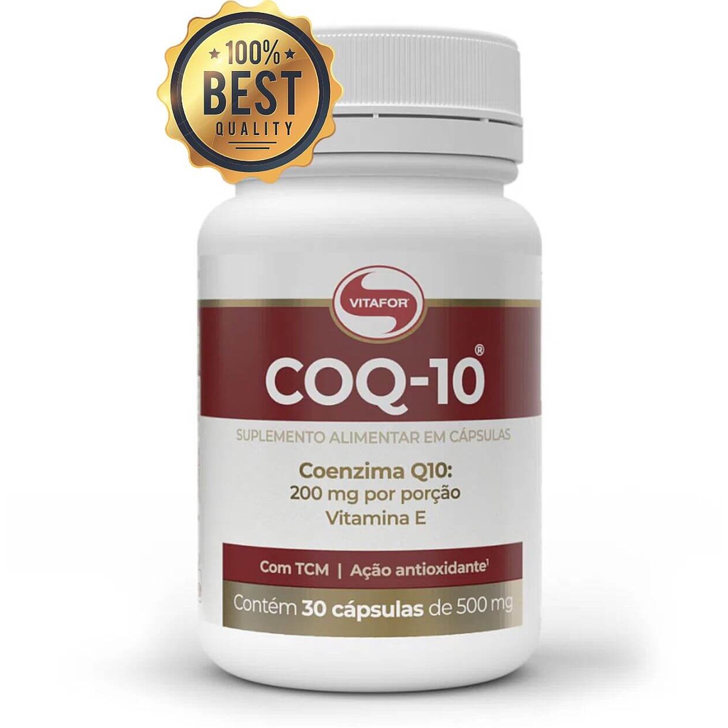 Coenzima Q10 Vitafor Antioxidante com Vitamina E- COQ-10 (30 cáps) | Shopee Brasil