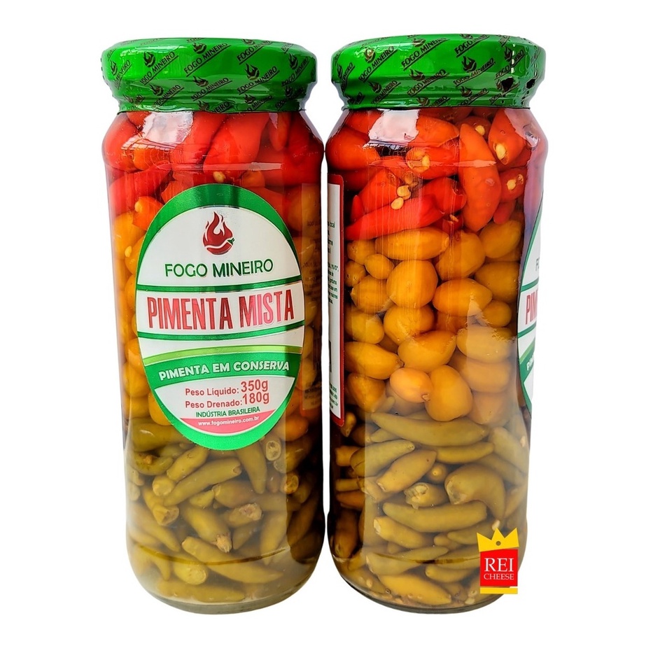 5 Pimenta Em Conserva Fogo Mineiro Mista Malagueta E Cumari | Shopee Brasil