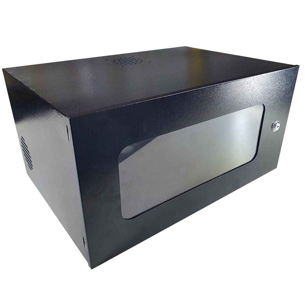 Mini Rack Caixa Organizadora 5u Com Visor Acrilico Cftv Servidor Fonte ...