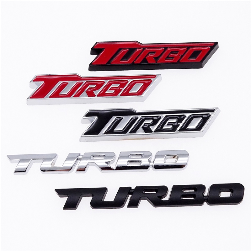 TURBO Logo Car Styling Adesivo Liga De Metal Emblema Decalques ...