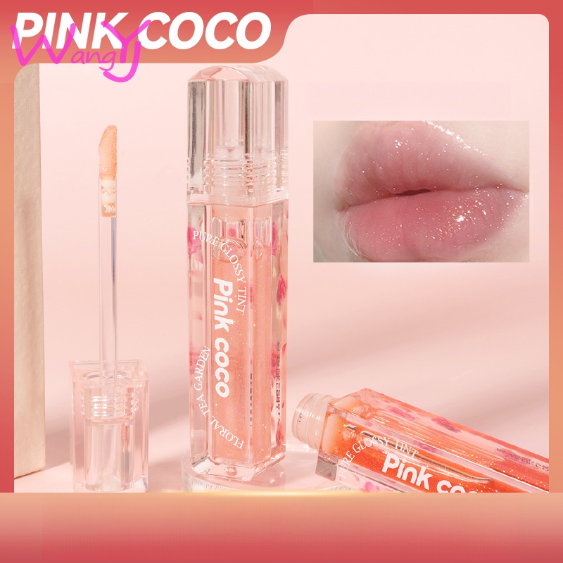 PINK COCO Hidratante Labial De Vidro Óleo Espelho | Shopee Brasil