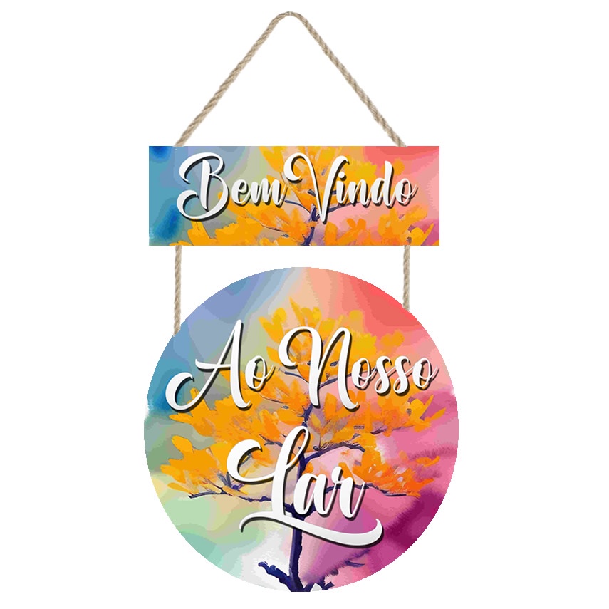 Placa decorativa Seja bem vindo ao nosso lar PL201 | Shopee Brasil