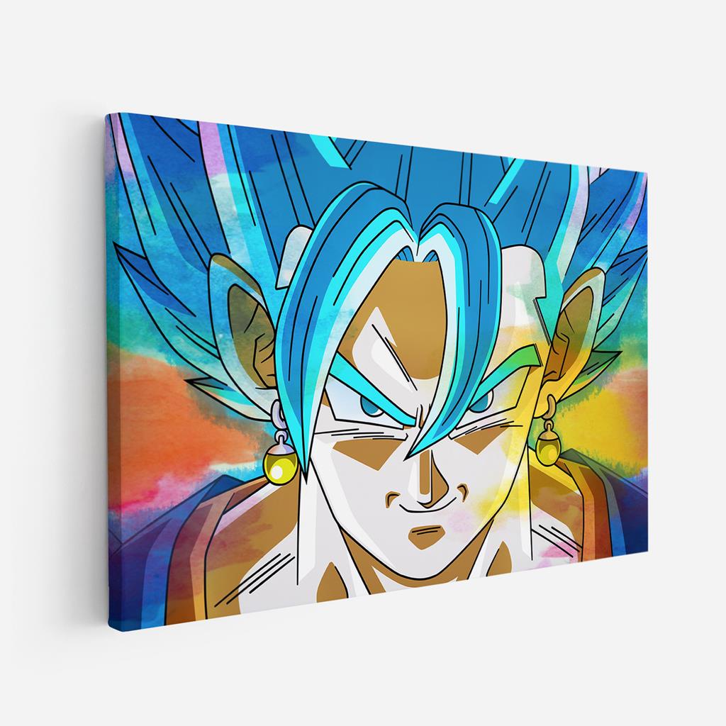 Quadro Decorativo Dragon Ball Vegeto SSJ Blue 90x60cm | Shopee Brasil