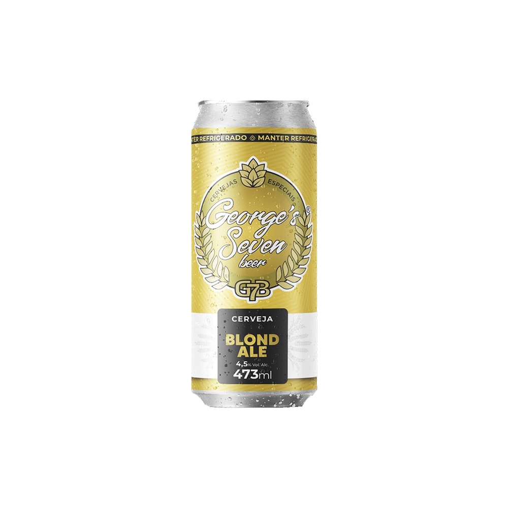 Cerveja George Seven Beer - Blond Ale - Lata 473ml | Shopee Brasil