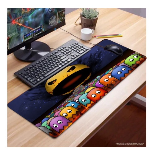 Mouse Pad Gamer Pac Man Game Retro 65x32 - 449 | Shopee Brasil