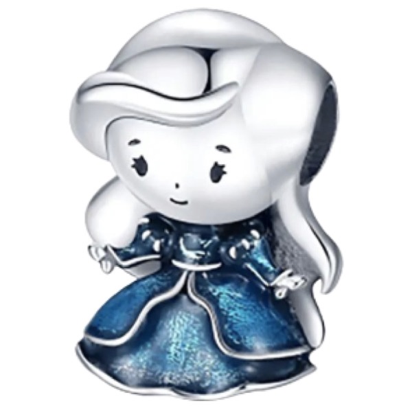 Berloque Princesa Ariel Vestido Joia Prata 925 Disney | Shopee Brasil