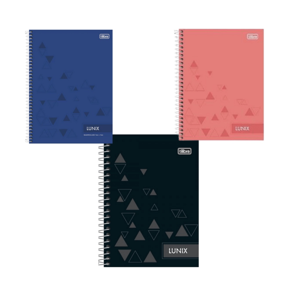 Caderno Universitário Tilibra Lunix 1 Matéria 80 Folhas Quadriculado ...