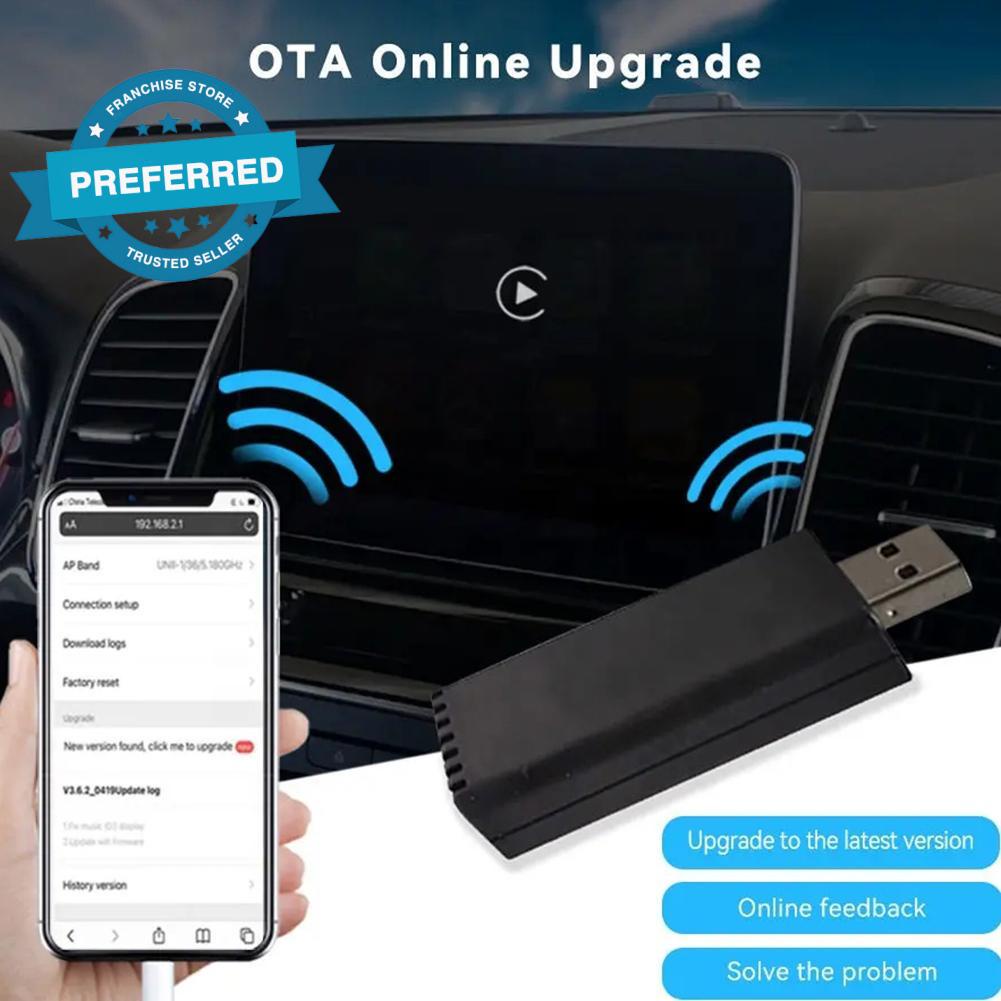 Novo Adaptador Sem Fio Carplay Smart Ai Box Plug And Connect Dongle ...
