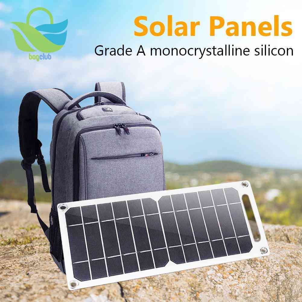 Painel Solar USB Exterior 6W 5V Carregador De Viagem Banco De Energia Do Gerador | Shopee Brasil