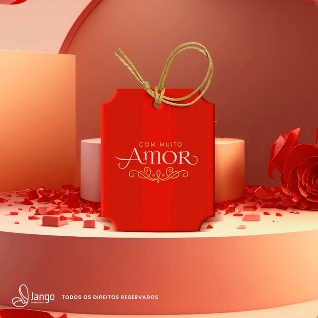 Tags Retangular Paixão (20 unidades) | Shopee Brasil