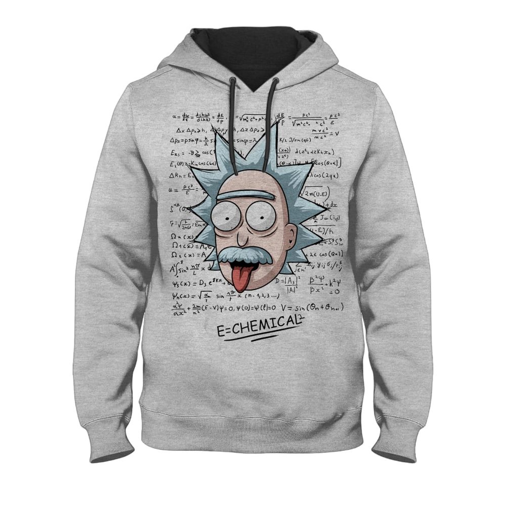 Moletom com Capuz Rick Einstein | Shopee Brasil