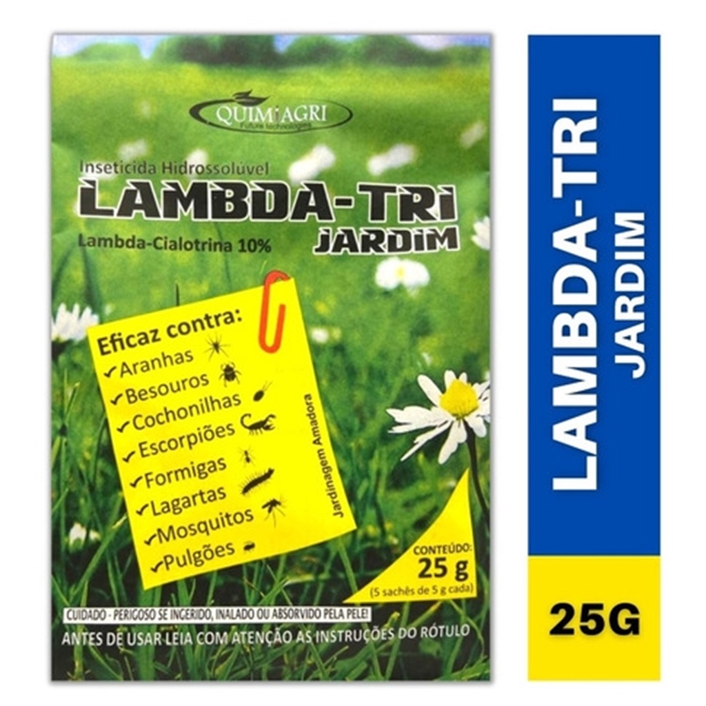 Lambda Tri Jardim 25g Mata Escorpião Aranha Formiga Pulgoes | Shopee Brasil