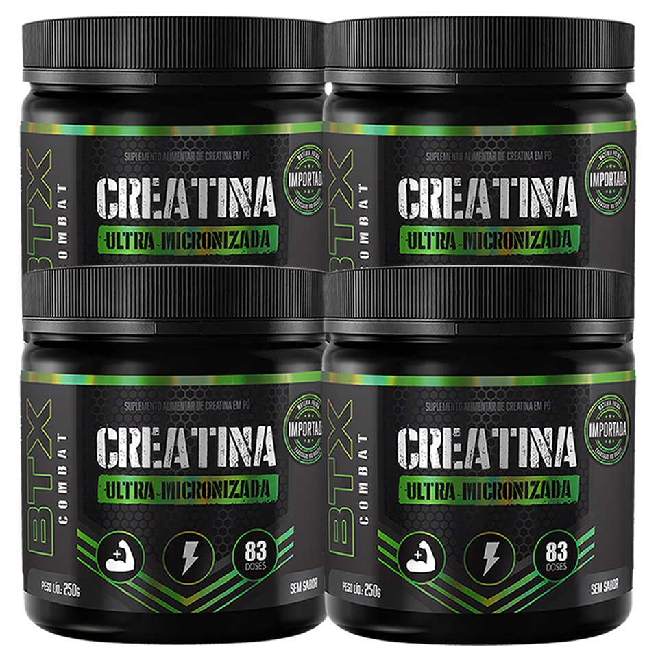 Creatina Monohidratada 1Kg 100% Pura Btx Combat C/ Laudo | Shopee Brasil