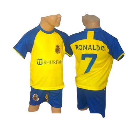 Conjunto Infantil Al Nassr Uniforme All Nasser Amarelo | Shopee Brasil