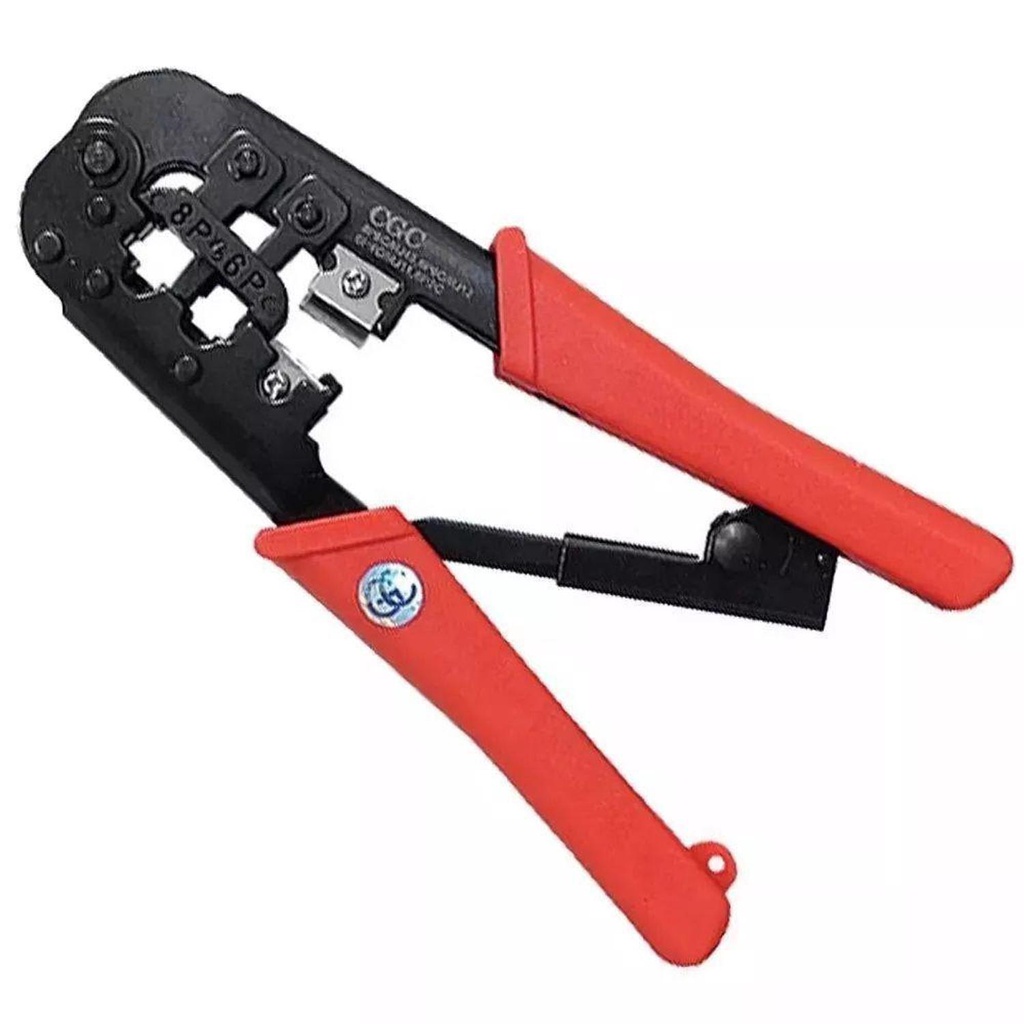 Alicate para Crimpar e Decapar EXBOM RJ45 / RJ12 / RJ11 Com Catraca ...
