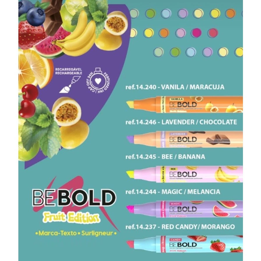 Be Bold - Marca Texto Fruit Edition - Newpen | Shopee Brasil