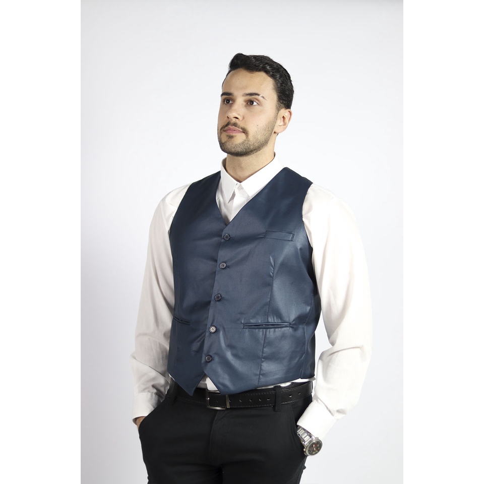 Colete Social Slim Masculino Verde Musgo | Shopee Brasil