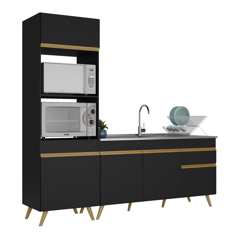 Armário de Cozinha Compacta 212cm Veneza Multimóveis V2078 | Shopee Brasil
