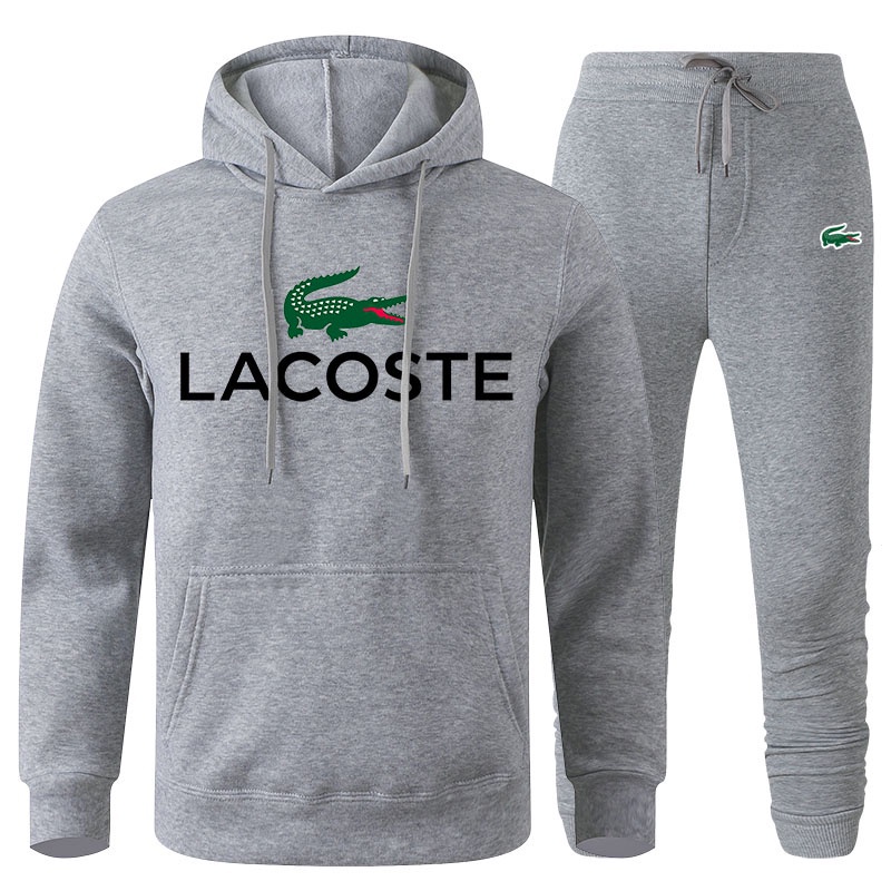 Conjunto Lacoste Mulher Masculina Feminina Com Capuz Grandes Dimensões ...