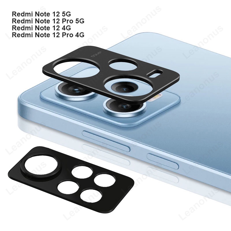 Redmi Note 12 Pro 4G 5G Protetor De Lente De Metal Adesivo De Alumínio ...