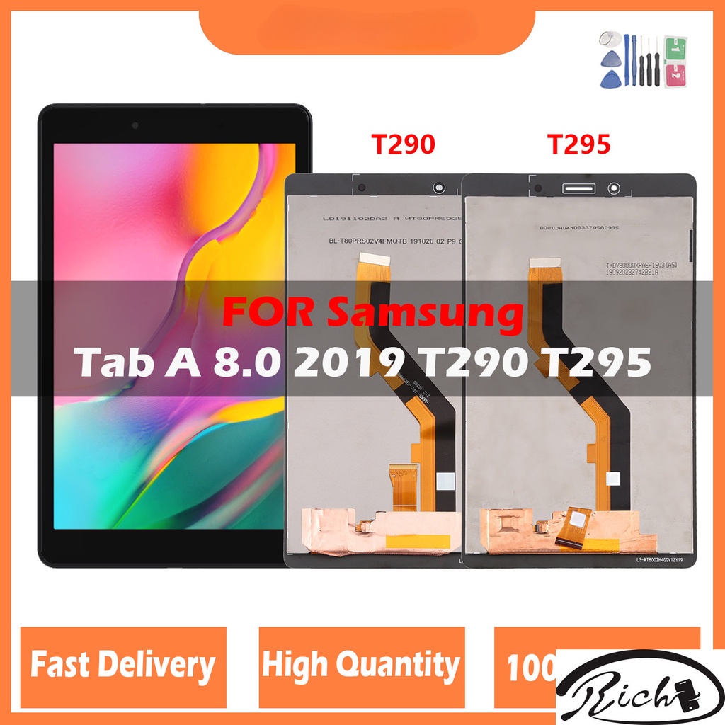 8'Para Samsung Tab A 8.0 2019 SM-T290 T295 T290 T295 Tela Sensível Ao Toque Montagem Do Painel ...