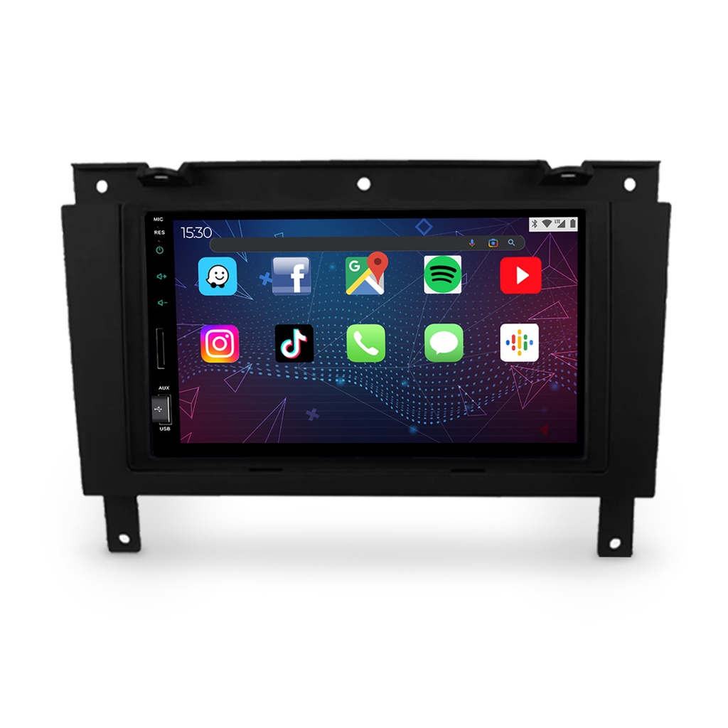 Central Multimídia Tela 7 Polegadas + Moldura 2 Din Para VW Gol G3 ...