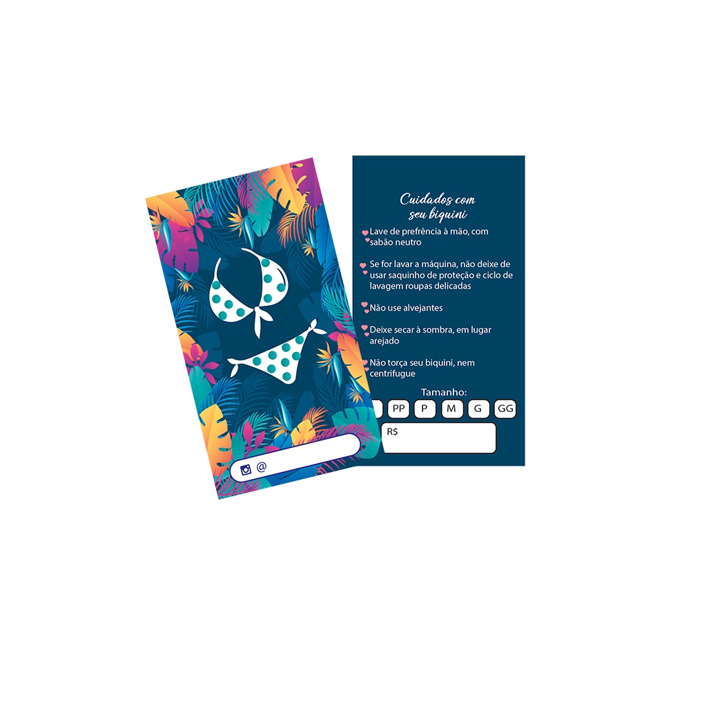 Tag Biquini Moda Praia 100 Unid | Shopee Brasil