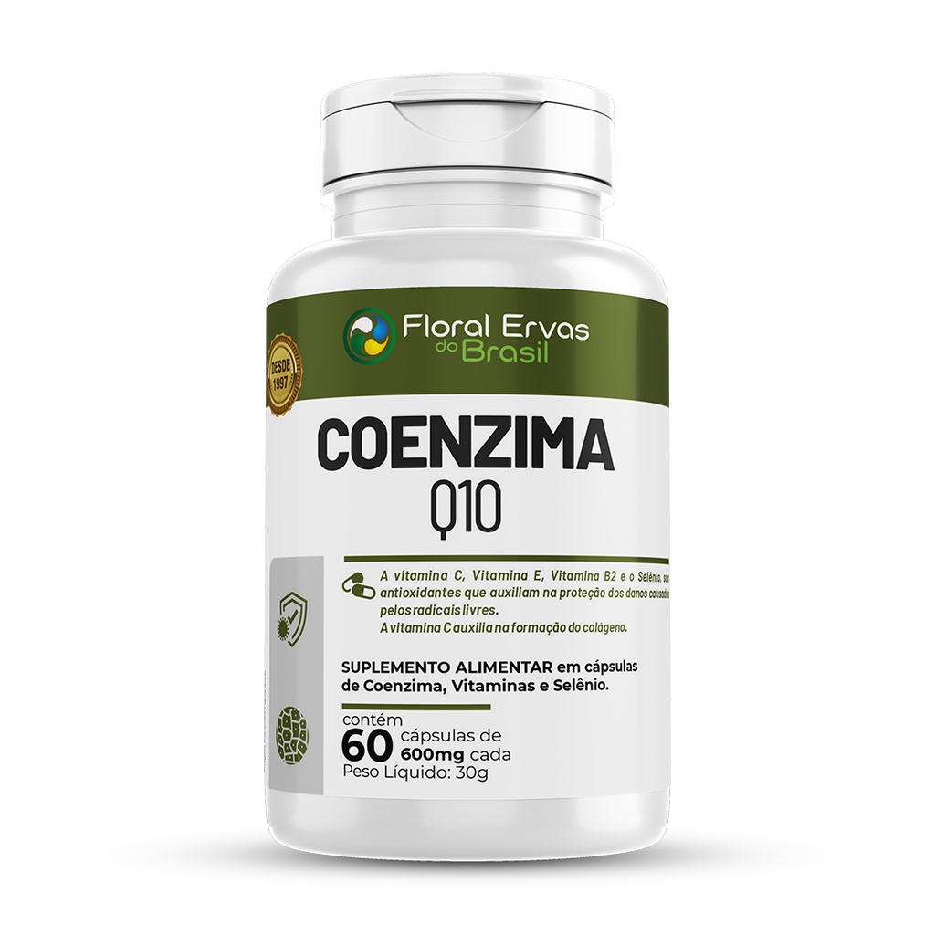 Coenzima Q10 5x 60 cap + Selênio Vitamina E C B2 B6 600mg | Shopee Brasil