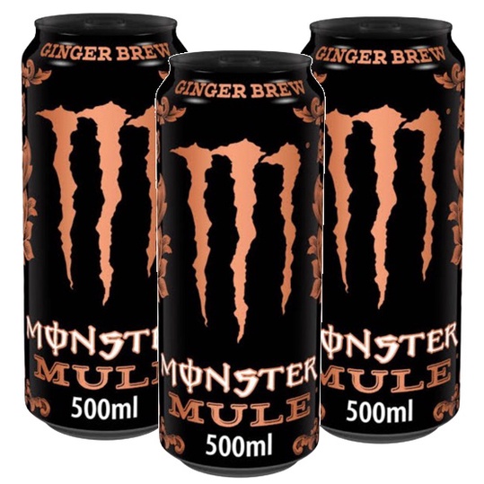 3 Energético Monster Mule Ginger Brew Energy Importado 500ml | Shopee ...