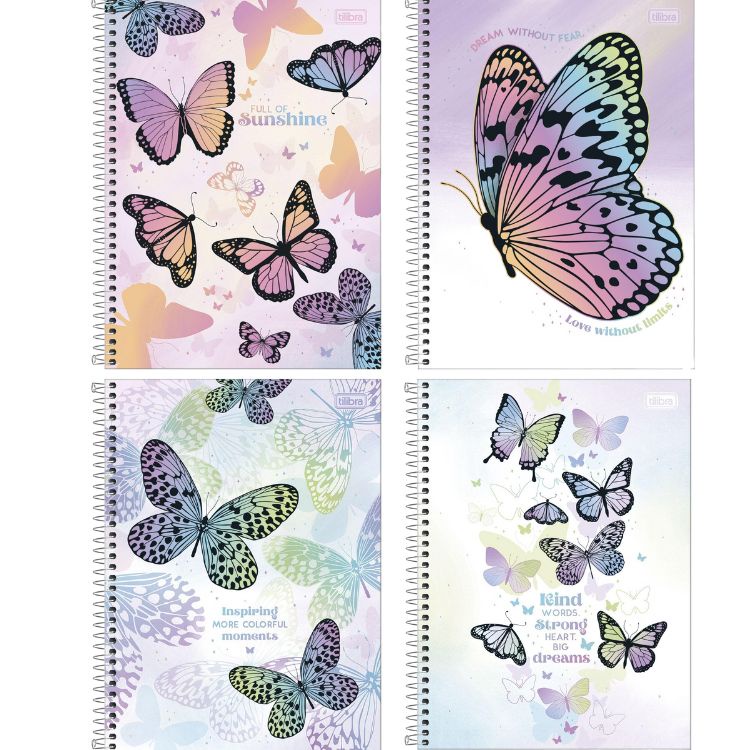 Caderno Espiral Capa Dura Universitário Daisy 10m 160 Folhas 331147 ...