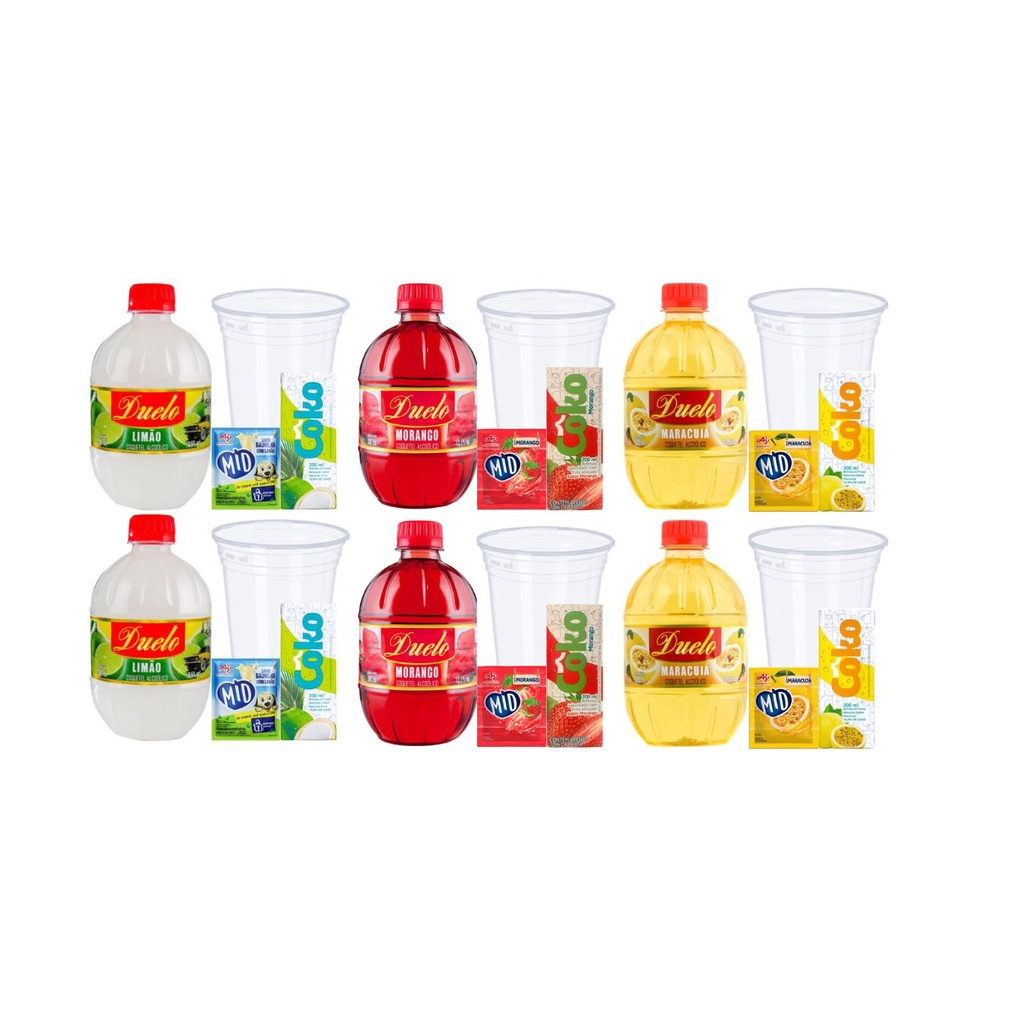 Kit Drink Corote Duelo Chevette, Fusca e Brasilia - 6 un | Shopee Brasil